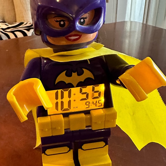 Lego | Accents | Lego Batman Batgirl Minifigure Clock Batgirl Alarm ...